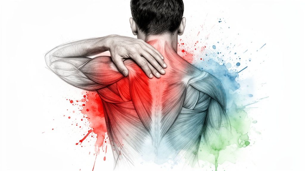 Pain in upper right of back: Causes, relief, and when to see a doctor ...